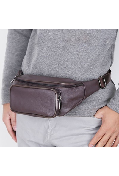 Generic Hakiki Deri Erkek Bel Çantası - Kahverengi (Yurt Dışından) Generic Hakiki Deri Erkek Bel Çantası - Kahverengi (Yurt Dışından)