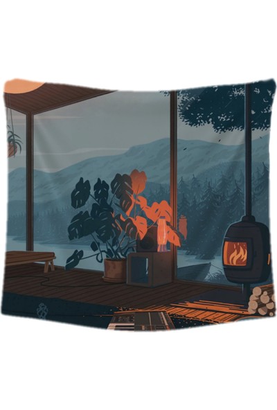 Alamodecor Duvar Halısı | Duvar Örtüsü | Duvar Dekorasyon ve Ev Dekorasyon | Tapestry | Goblen