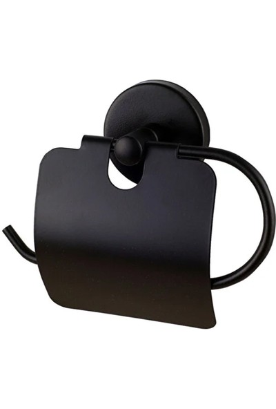 Ahlez Base Mat Siyah Kağıtlık Tuvalet Kağıtlığı Ahlez Base Mat Siyah Kağıtlık Tuvalet Kağıtlığı