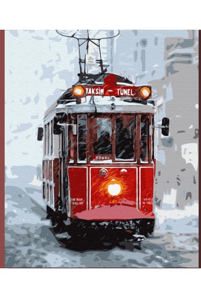 Lilyhobbyland Sayılarla Boyama Hobi ve Tablo Seti (Çerçeveli-Boya Fırça Dahil ) 40X50 Cm: Karda Tramvay Yolculuğu Lilyhobbyland Sayılarla Boyama Hobi ve Tablo Seti (Çerçeveli-Boya Fırça Dahil ) 40X50 Cm: Karda Tramvay Yolculuğu