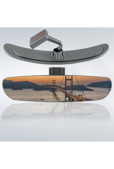 Takgör Ova 6 Eğik Kollu Universal Iç Dikiz Aynası 26X6 cm Gri Takgör Ova 6 Eğik Kollu Universal Iç Dikiz Aynası 26X6 cm Gri