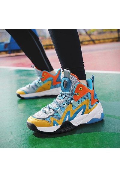 Lrsmile Outdoor Çocuk Spor Ayakkabısı - Mavi /turuncu (Yurt Dışından)