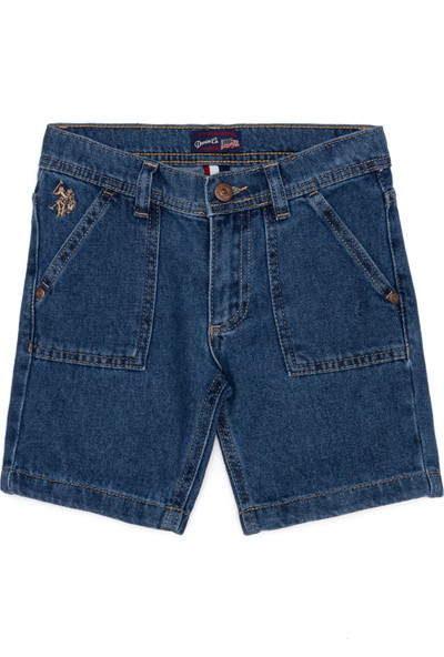 U.S. Polo Assn. Erkek Çocuk Mavi Bermuda 50254417-DN0022