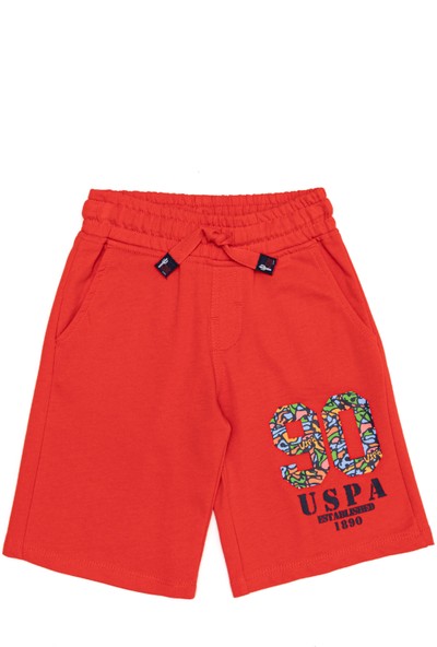 U.S. Polo Assn. Erkek Çocuk Açık Kırmızı Örme Şort 50252223-VR097