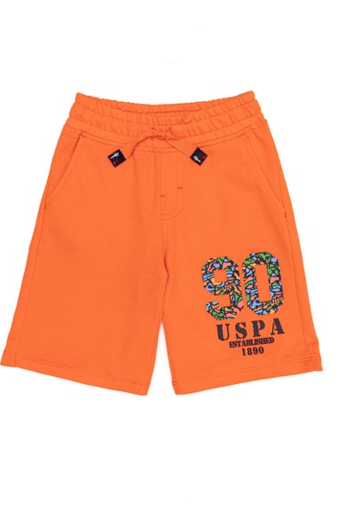 U.S. Polo Assn. Erkek Çocuk Turuncu Örme Şort 50252223-VR051