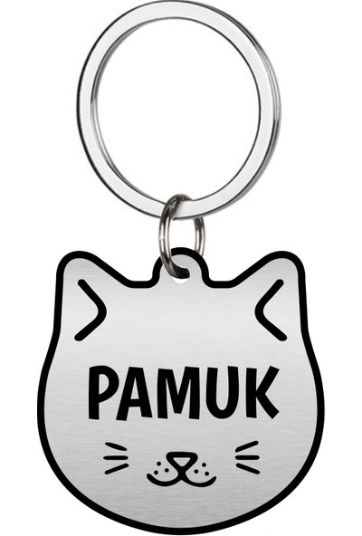 Obibaskı Isme Özel Kedi Isim Künyesi Kaybolursam Ara