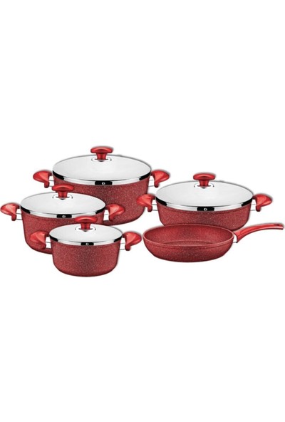 Oms 3002 9 Parça Granit Set