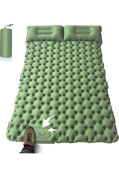Swico Remado Yastıklı ve Pompalı Çift Kişilik Şişme Yatak - Yeşil (Yurt Dışından) Swico Remado Yastıklı ve Pompalı Çift Kişilik Şişme Yatak - Yeşil (Yurt Dışından)