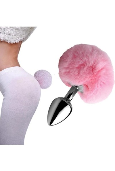 Joytoy Ponpon Kuyruklu Anal Plug Renkli Peluş Tıpa Joytoy Ponpon Kuyruklu Anal Plug Renkli Peluş Tıpa