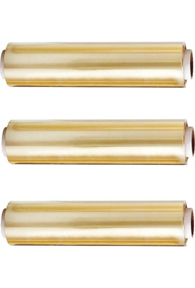 Streç Film Gıda Streç 45 cm 300 mt 8 Mikron ( 3 Adet ) Streç Film Gıda Streç 45 cm 300 mt 8 Mikron ( 3 Adet )