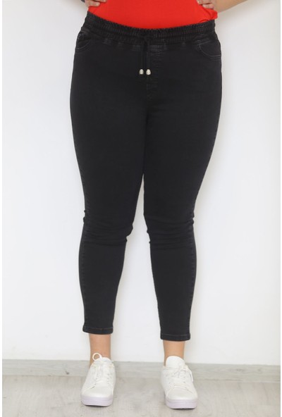 Bağcıklı Pantolon Tayt Koyufüme - 208.1322.