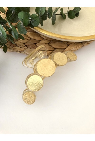 Metal Pul Detaylı Toka Şeffaf