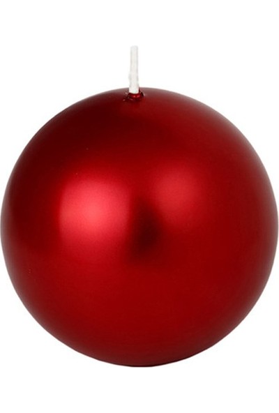 Sayende Mum Kırmızı Varaklı Top Mum 8 cm Sayende Mum Kırmızı Varaklı Top Mum 8 cm
