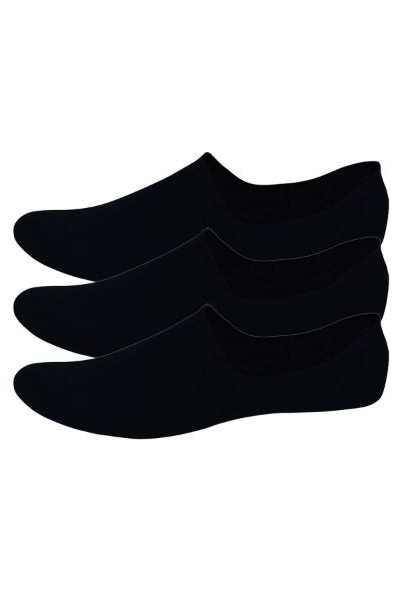 Hiper Çarşı Babet Çorap Silikonsuz Siyah 3 Çift Hiper Çarşı Babet Çorap Silikonsuz Siyah 3 Çift