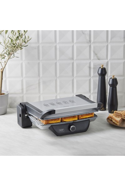 Karaca Gastro Classic Izgara ve Tost Makinesi Silver