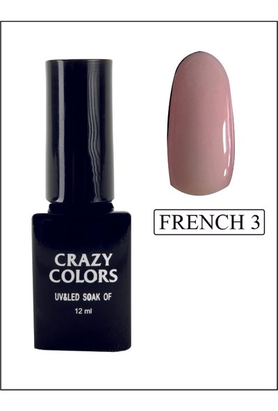 Crazy Color Crazy Colors Uv LED Kalıcı Oje 12 ml No: Fr3