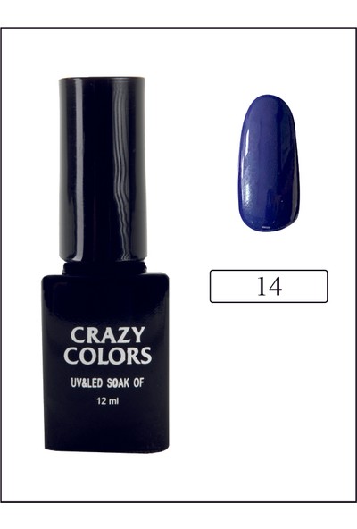 Crazy Color Crazy Colors Uv LED Kalıcı Oje 12 ml No: 14