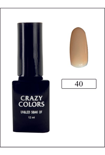 Crazy Color Crazy Colors Uv LED Kalıcı Oje 12 ml No: 40