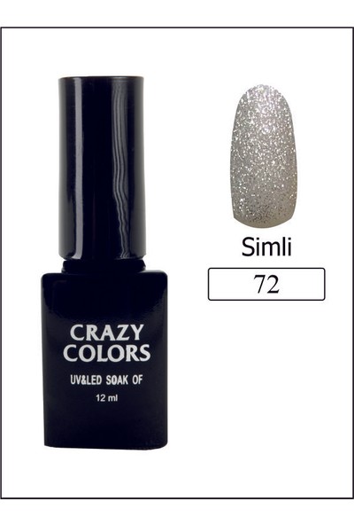 Crazy Color Crazy Colors Uv LED Kalıcı Oje 12 ml No: SİM72