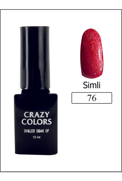 Crazy Color Crazy Colors Uv LED Kalıcı Oje 12 ml No: SİM76