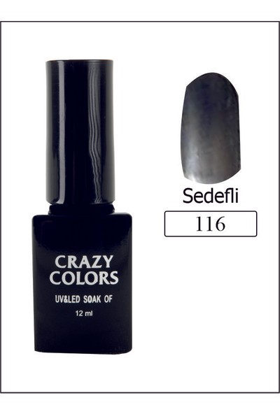 Crazy Color Crazy Colors Uv LED Kalıcı Oje 12 ml No: SEDEF116