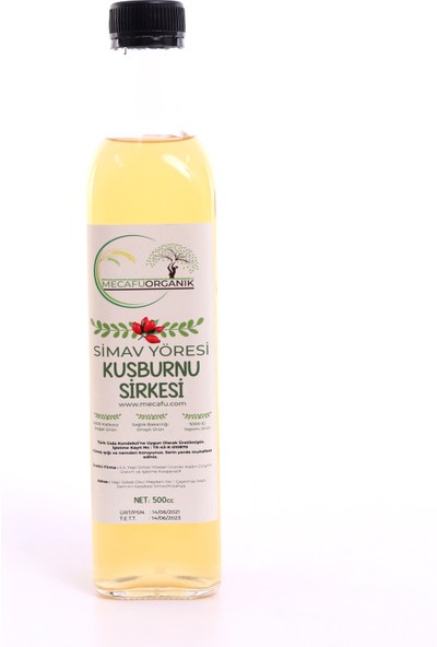 Mecafu Kuşburnu Sirkesi 500 ml Mecafu Kuşburnu Sirkesi 500 ml
