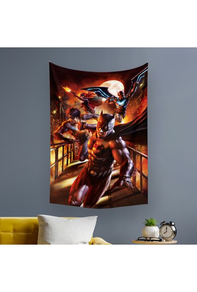 Batman Dc Duvar Örtüsü Halısı 140 x 100 CM-70X100 cm Batman Dc Duvar Örtüsü Halısı 140 x 100 CM-70X100 cm