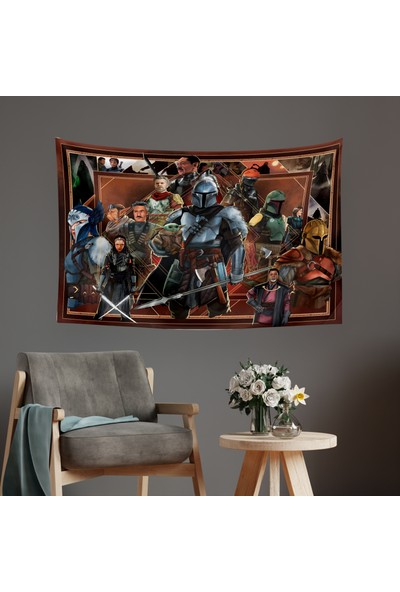 Star Wars Duvar Örtüsü Halısı 140 x 100 CM-70X100 cm Star Wars Duvar Örtüsü Halısı 140 x 100 CM-70X100 cm