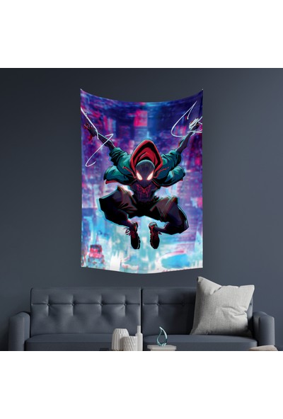 Spider-Man Örümcek Adam Marvel Duvar Örtüsü Halısı 140 x 100 CM-70X100 cm