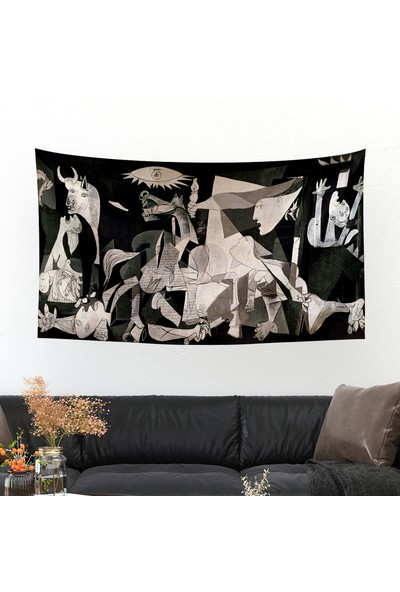 Pablo Picasso Guernica Duvar Örtüsü Halısı 70X140 cm Pablo Picasso Guernica Duvar Örtüsü Halısı 70X140 cm