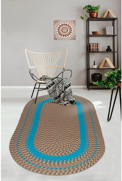 Uvi Concept Desenli Yuvarlak Jüt Örme Natura Jüt Hasır Multi Halı Roma-Oval Uvi Concept Desenli Yuvarlak Jüt Örme Natura Jüt Hasır Multi Halı Roma-Oval