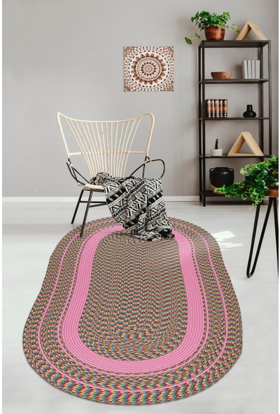 Uvi Concept Desenli Yuvarlak Jüt Örme Natura Jüt Hasır Multi Halı Roma-Oval Uvi Concept Desenli Yuvarlak Jüt Örme Natura Jüt Hasır Multi Halı Roma-Oval
