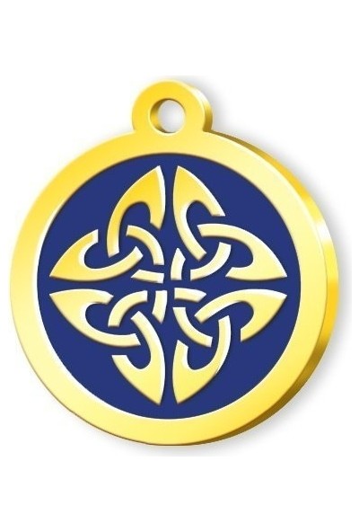 Kobal Business Altın Kaplama Mistik Künye - Mavi Kobal Business Altın Kaplama Mistik Künye - Mavi