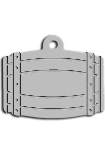 Kobal Business Fıçı Köpek Künyesi Gri