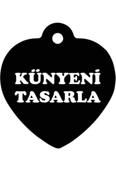 Kobal Business Kişiye Özel Tasarlanan Kalp Kedi ve Köpek Künyesi Kobal Business Kişiye Özel Tasarlanan Kalp Kedi ve Köpek Künyesi