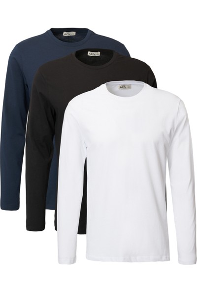 AC&Co / Altınyıldız Classics Erkek LACI-BEYAZ-SIYAH Slim Fit %100 Pamuk 3'lü Paket Penye AC&Co / Altınyıldız Classics Erkek LACI-BEYAZ-SIYAH Slim Fit %100 Pamuk 3'lü Paket Penye