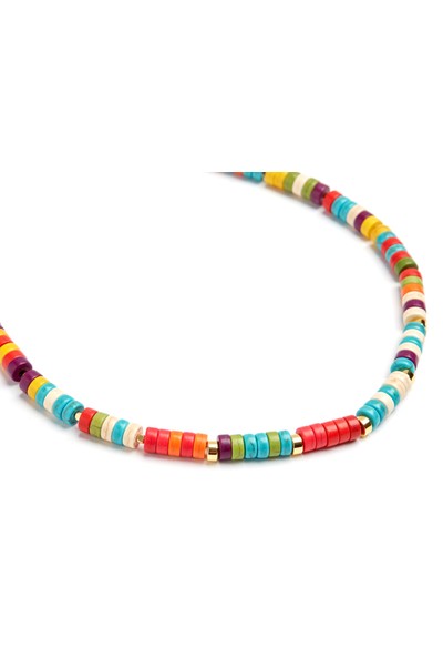 Renkli Doğaltaş Kolye