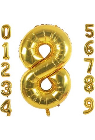 Çılgıntrend Rakam Gold Folyo Balon 34'' Inc 76 cm Çılgıntrend Rakam Gold Folyo Balon 34'' Inc 76 cm