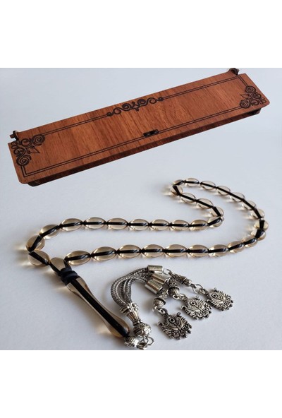 Nefertiya Özel Toz Kehribar Tesbih