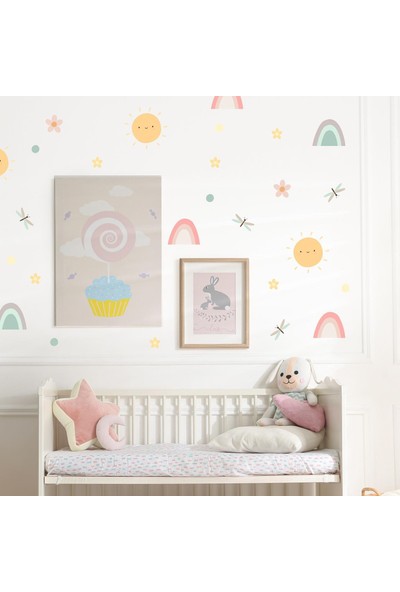 Lismo Kids Renkli Bahçem Duvar Sticker