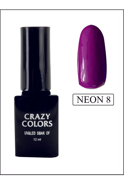 Crazy Colors Uv LED Kalıcı Oje 12 ml No:neon8