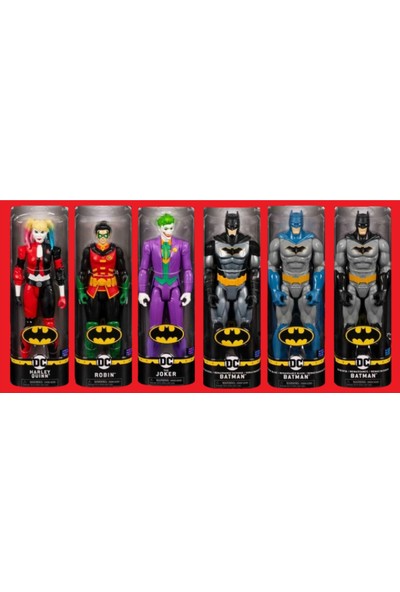 Batman , Joker , Harley Quinn , Tactuqie Batman , Robin , Blue Batman Spinmaster 30 Spin Master 30CM 6'lı Set Batman , Joker , Harley Quinn , Tactuqie Batman , Robin , Blue Batman Spinmaster 30 Spin Master 30CM 6'lı Set