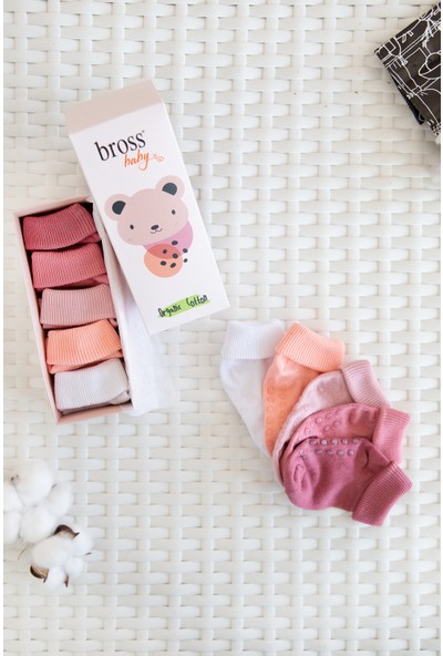 Bross Kutulu 5li Organik Bebek Çorabı Bross Kutulu 5li Organik Bebek Çorabı