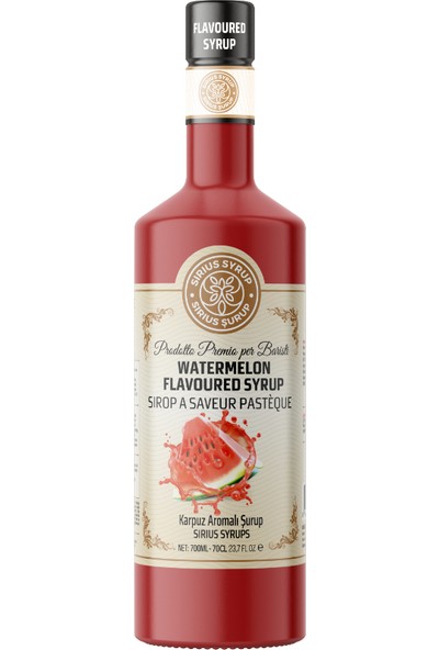 Sirius Premium Karpuz Aromalı Şurup 700 ml Sirius Premium Karpuz Aromalı Şurup 700 ml