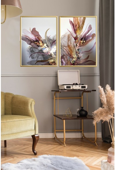 Linacci Ikili Gold Alüminyum Mor Renkli Görsel Metal Çerçeveli Poster Tablo Seti Linacci Ikili Gold Alüminyum Mor Renkli Görsel Metal Çerçeveli Poster Tablo Seti
