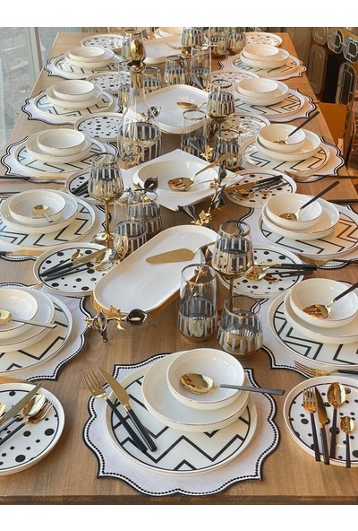 Rossev Yemek Takımı Mistik 195 Parça 12 Kişilik Rossev Yemek Takımı Mistik 195 Parça 12 Kişilik