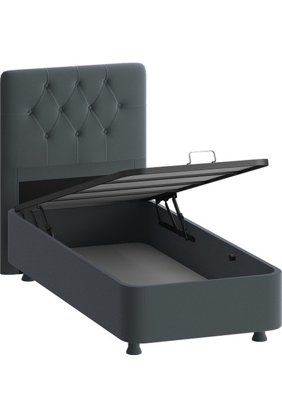 Manolya Baza+Başlık Seti 90X200 cm Antrasit