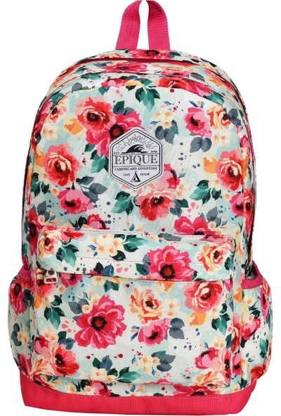 Oyuncakmatik Pembe Gül Desenli Sırt Çantası