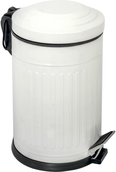 Foreca Vintage Çöp Kovası Çizgili Beyaz 8 Lt Foreca Vintage Çöp Kovası Çizgili Beyaz 8 Lt