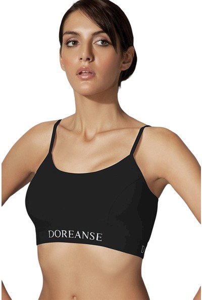 Doreanse Kadın Modal Ip Askılı Spor Sütyen 14120 Siyah Doreanse Kadın Modal Ip Askılı Spor Sütyen 14120 Siyah